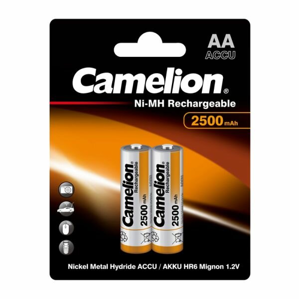 Аккумулятор Camelion R06 , AA-2500mAh Ni-Mh BL-2
