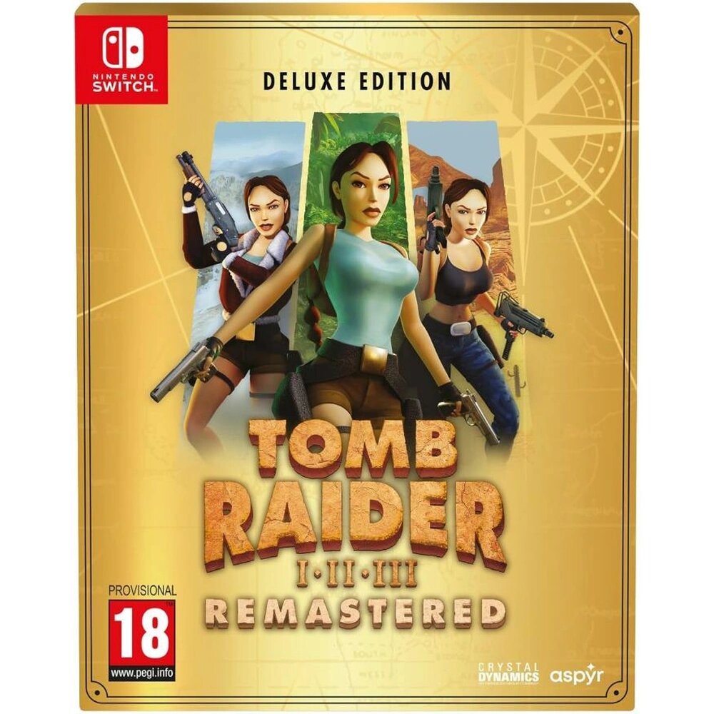 Игра Tomb Raider I-III Remastered Starring Lara Croft Deluxe Edition (Nintendo Switch, русская версия) Aspyr Crystal Dy