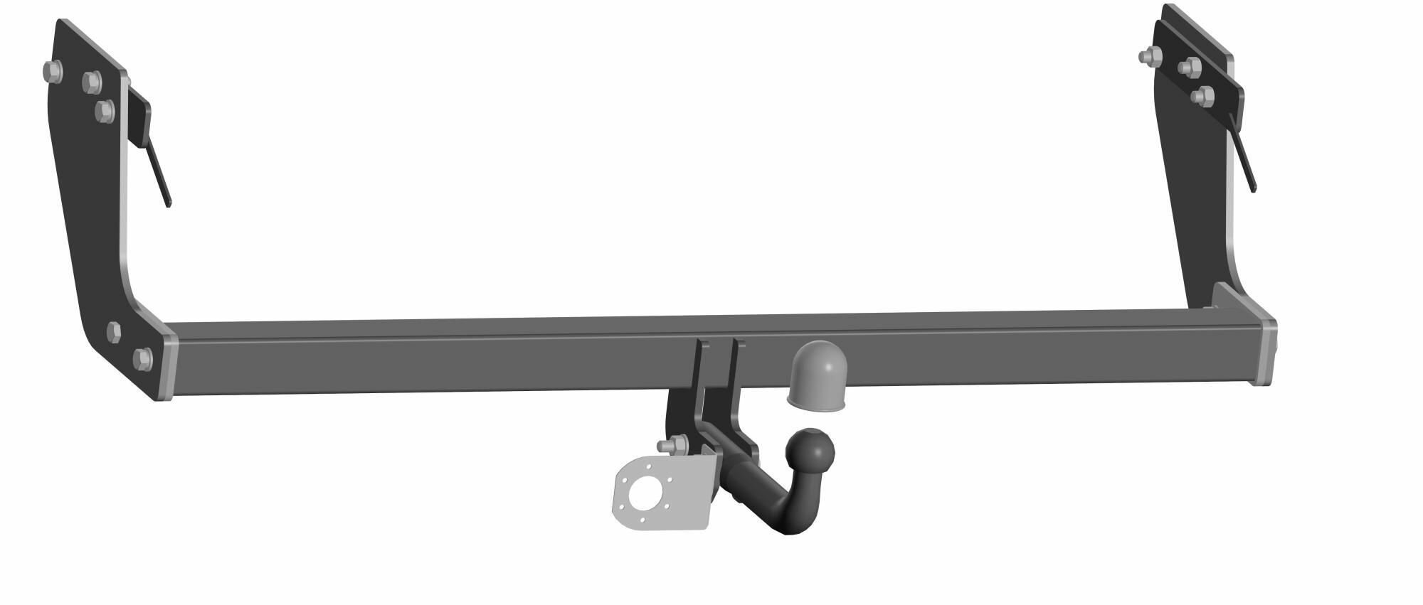 Фаркоп Oris на Great Wall Poer KingKong Pickup 2021- (паспорт и сертификат в комплекте, без электрики) 3326-A