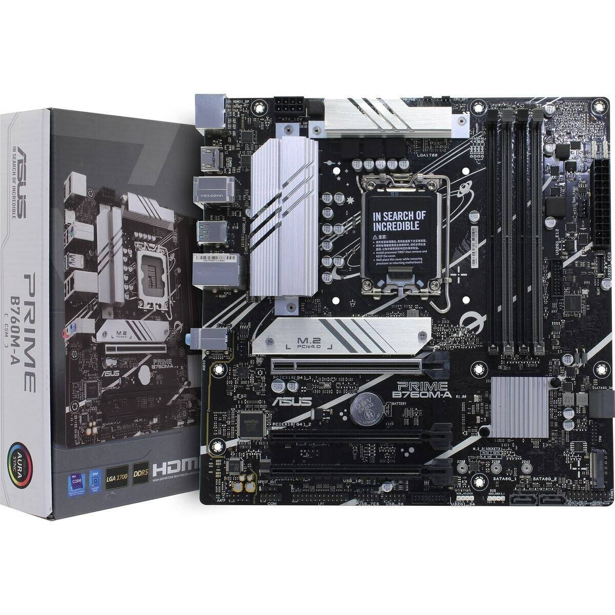ASUS PRIME B760M-A-CSM (RTL) LGA1700 3xPCI-E+2xHDMI+DP 2.5GbLAN SATA MicroATX 4DDR5