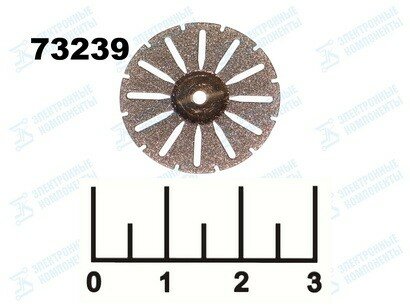 Диск алмазный двухсторонний 22мм (12 прорезей) 350.524.220-Т7
