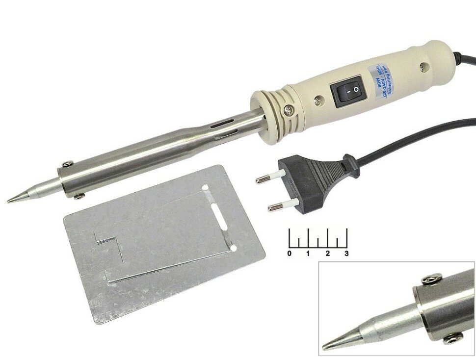 Паяльник 220V 80W ZD-715L с выключателем