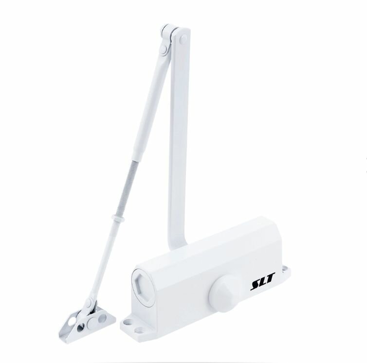 Дверной доводчик SLT DC080 до 80 кг белый