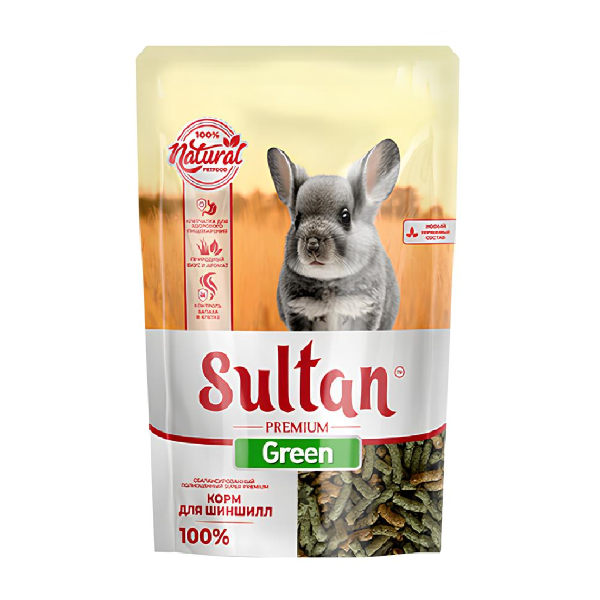 Sultan Premium Green Корм для шиншилл 650г
