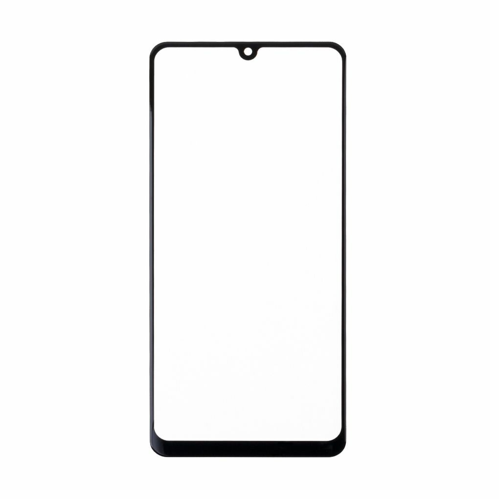 Стекло для Samsung A315F (A31) в сборе с OCA пленкой Черный - OR (Mitsubishi)