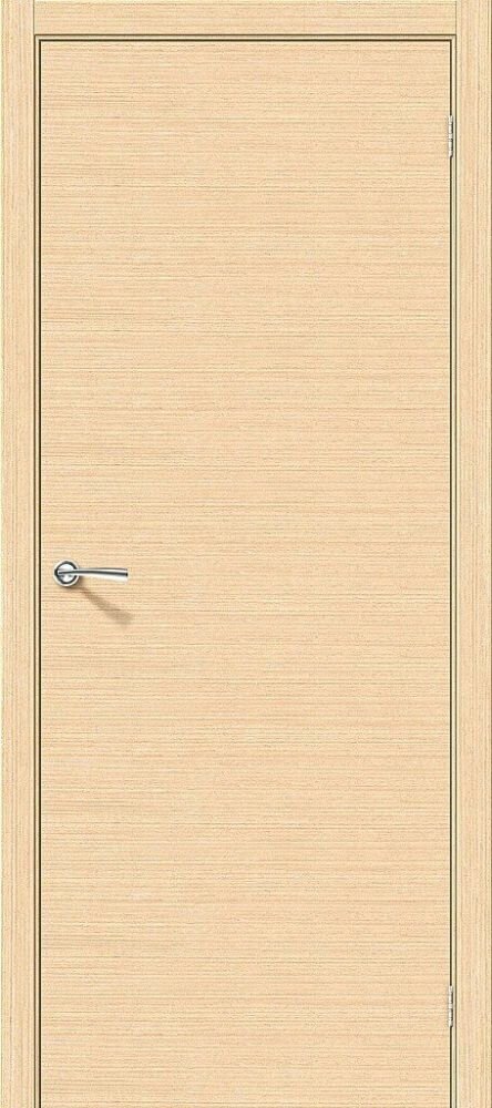 Межкомнатная Дверь Шпон Bravo Соло-0. H Ф-22 БелДуб 600x2000мм (Полотно 1шт) / Браво.