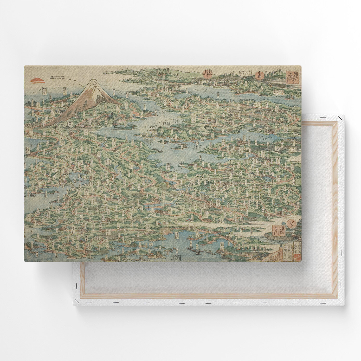 Картина на холсте, репродукция / Кацусика Хокусай / Размер 40 x 53 см