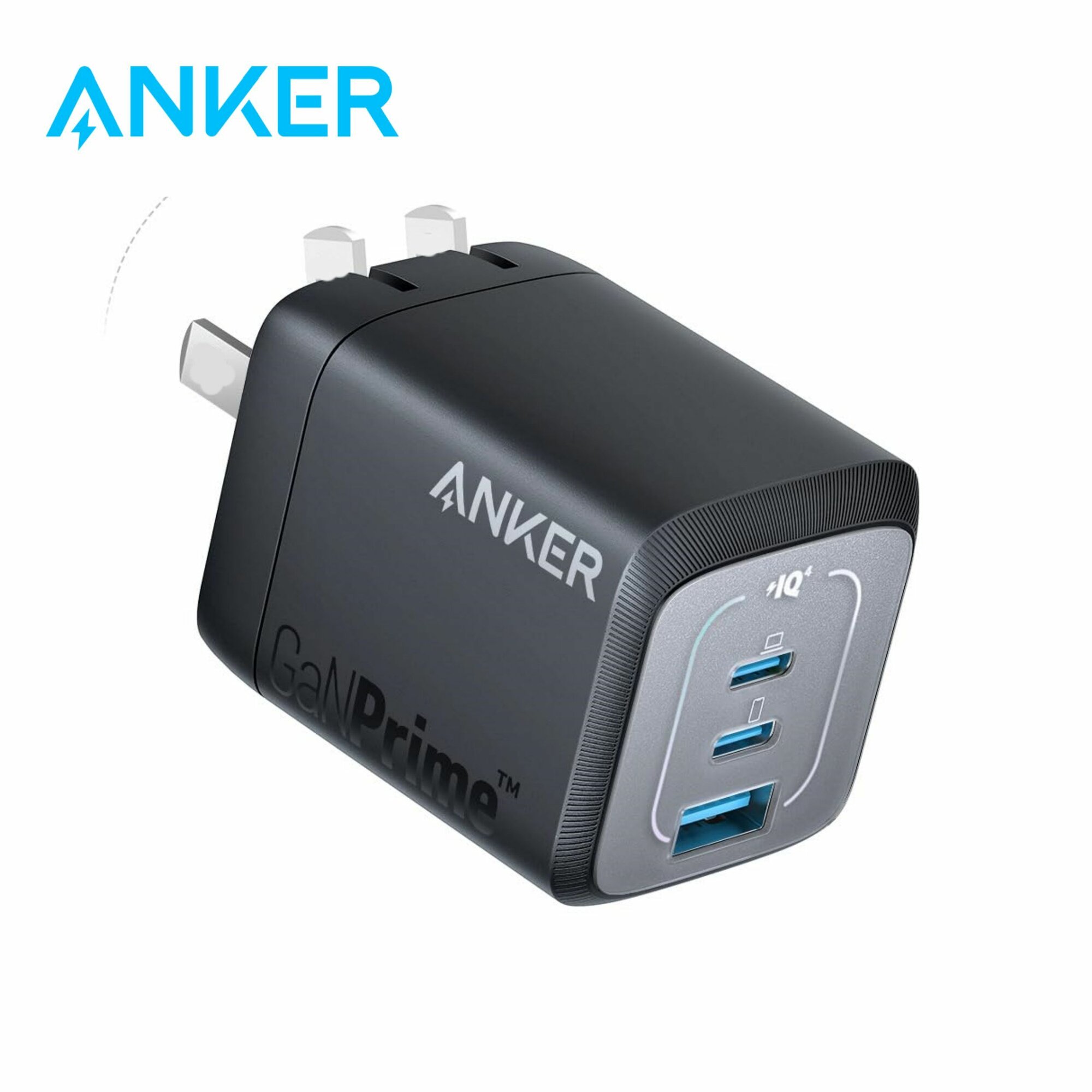 Anker Prime 67W USB C настенное зарядное устройство GaN 3 Порт компактный быстрый PPS A2669