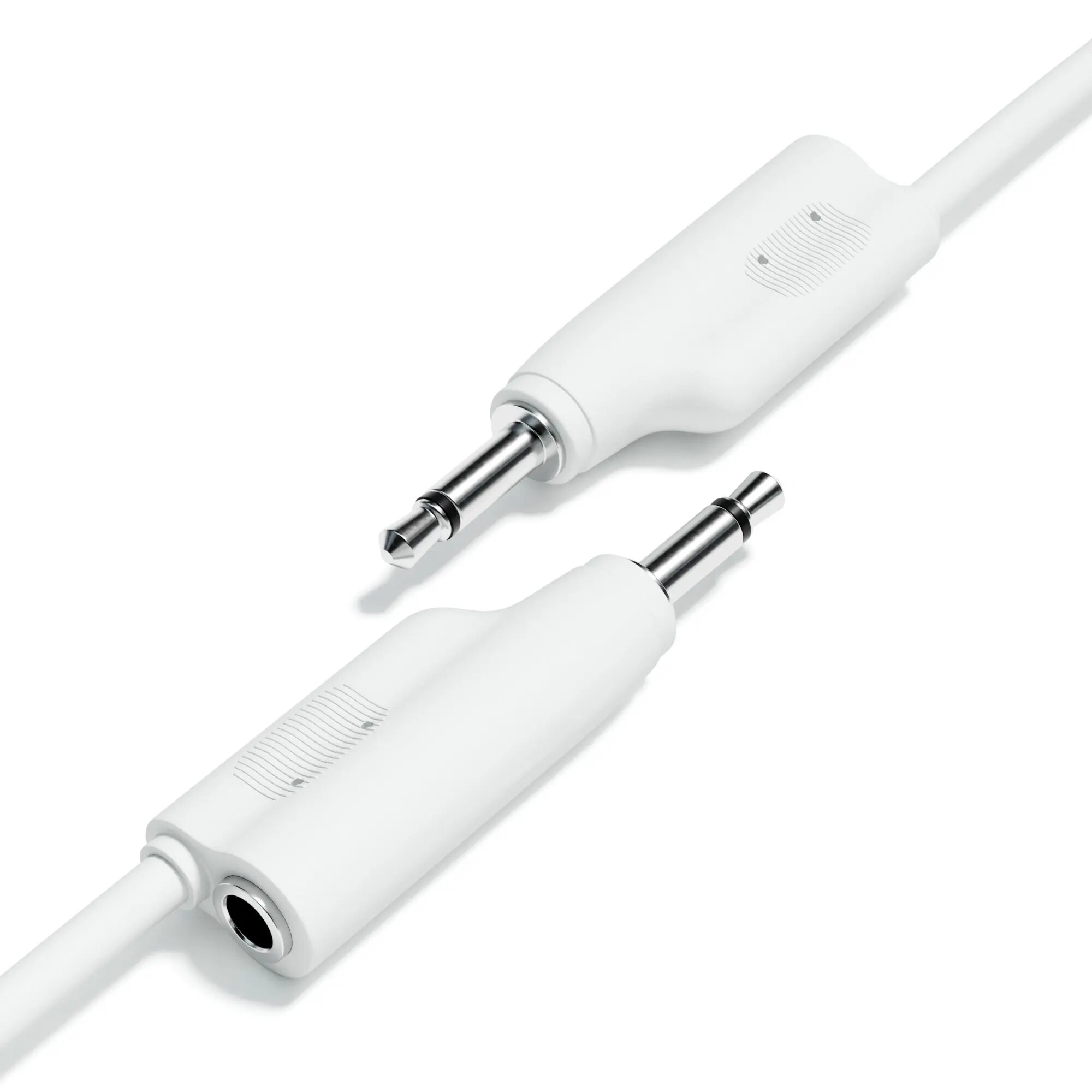 ExcelValley Моно стекируемые соединительные кабели TS 3,5 мм Eurorack White, 60 cm - 24 inch