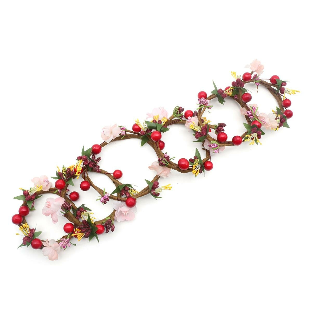 Венок для свечей Astra&Craft Декор праздничного стола, 6 штук, №51 шт