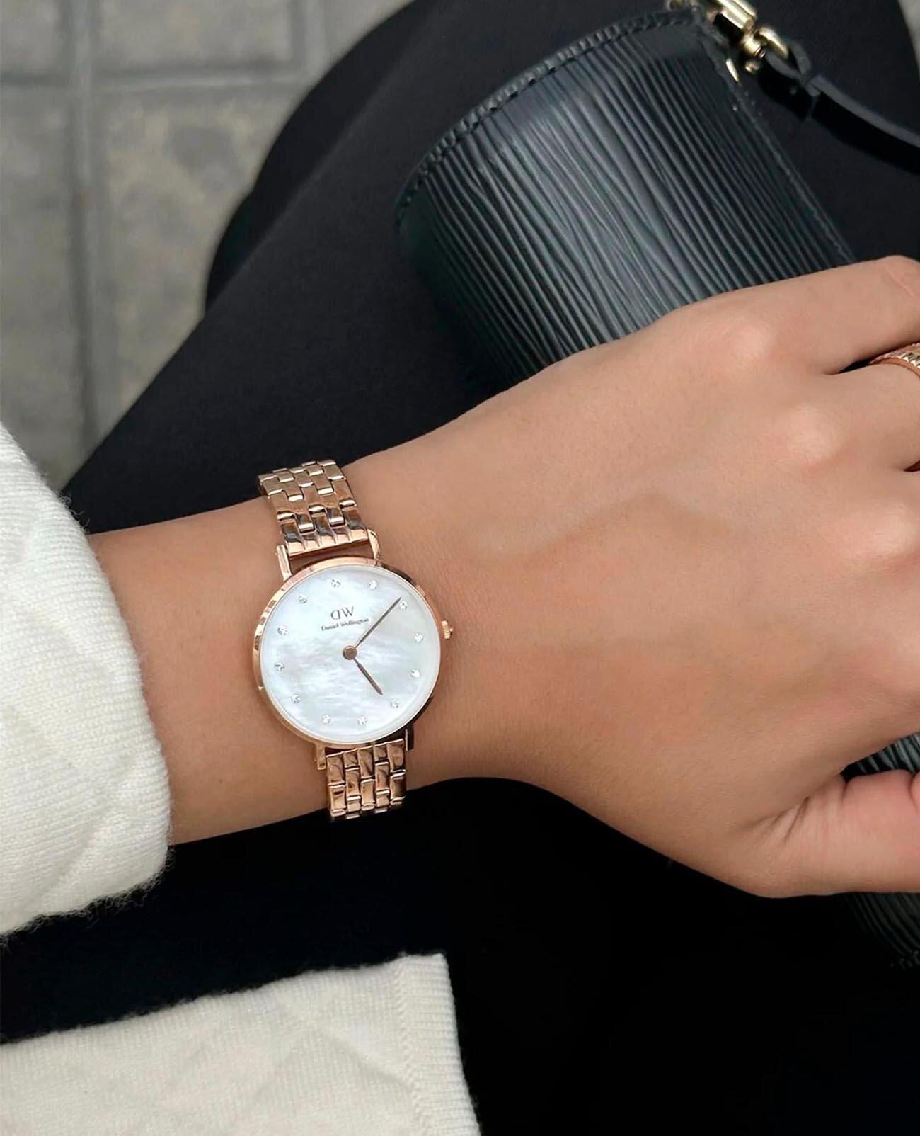 Наручные часы Daniel Wellington Petite, золотой/перламутровый — фото 1