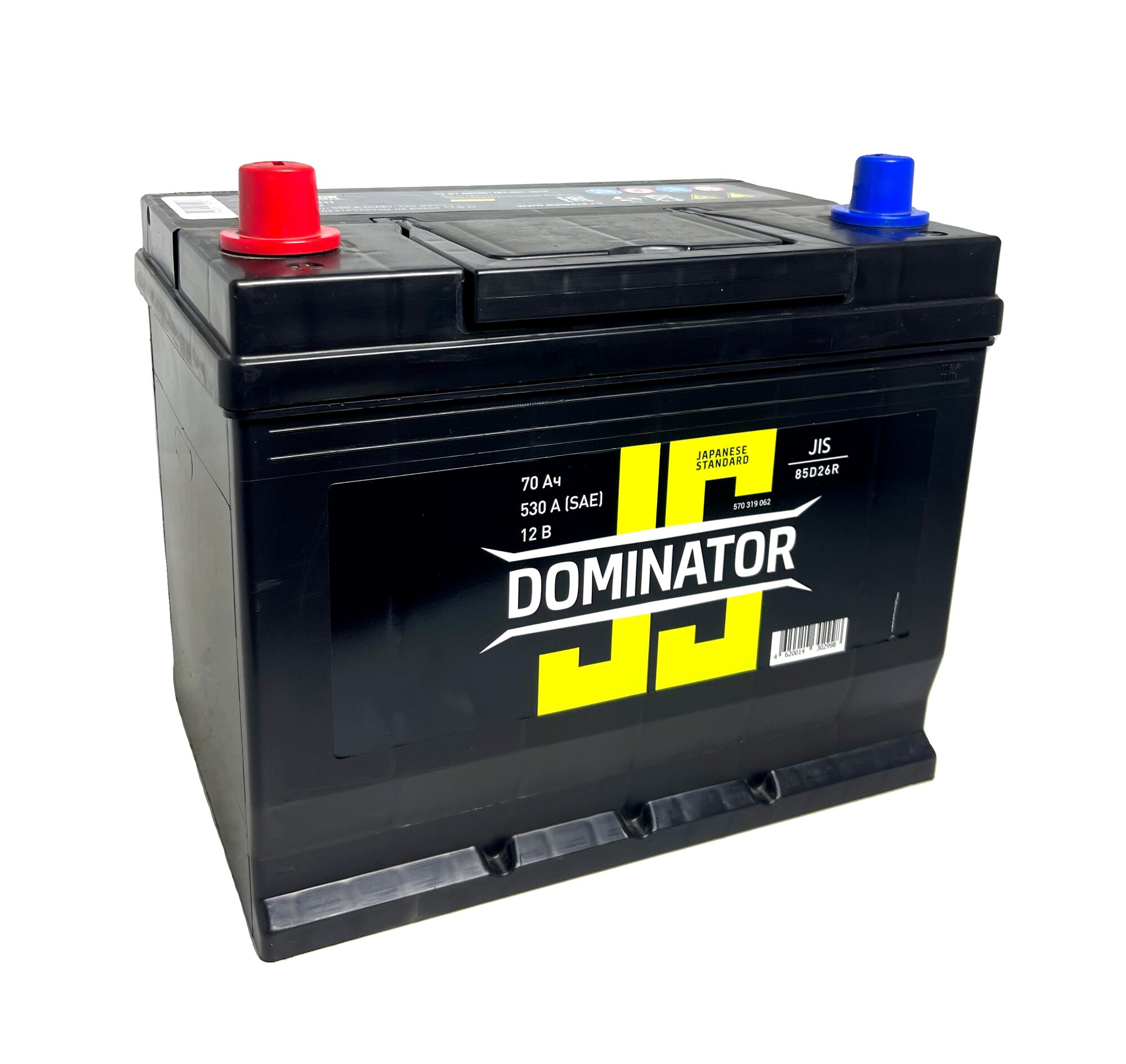Автомобильный аккумулятор DOMINATOR JIS 6СТ-70VL (1) прямая полярность