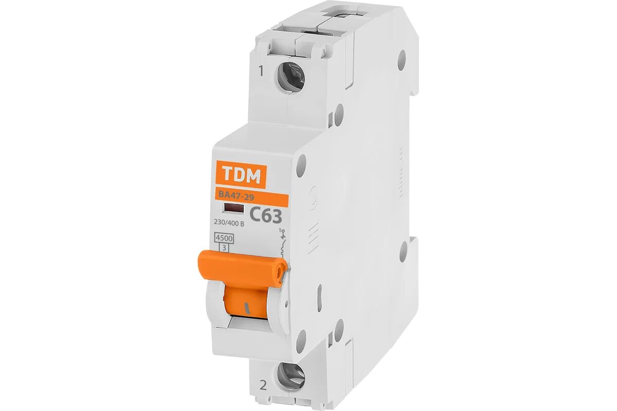 Автоматический выключатель BA 47-29, C63А, 230-400V, 1P, TDM