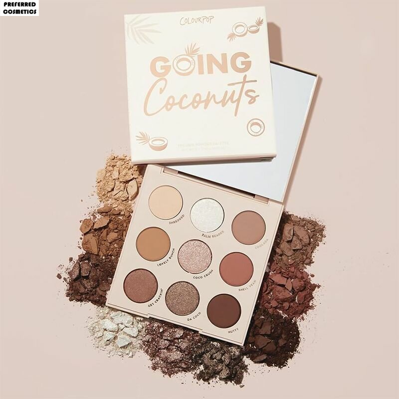 Палитра теней для век Colourpop Going Coconuts с прессованной пудрой
