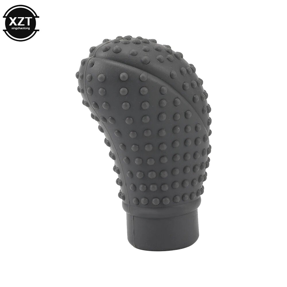 Универсальный силиконовый автомобильный чехол для ручки переключения передач, противоскользящий рычаг переключения передач автоматической коробки передач, защитная ручка переключения передач, аксессуары для стайлинга gray