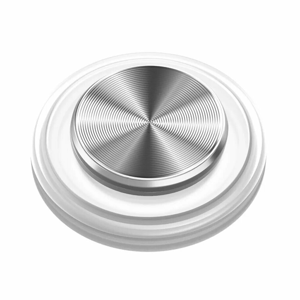 Круглый игровой джойстик с металлическими кнопками и коробкой для мобильных Electroplated White