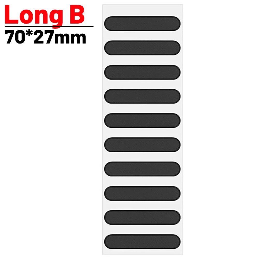 Универсальный динамик для сотового телефона, пылезащитная сетка, ультратонкая пыленепроницаемая клейкая наклейка, защитная крышка для IPhone, Samsung, Xiaomi Black-Long-10PCS