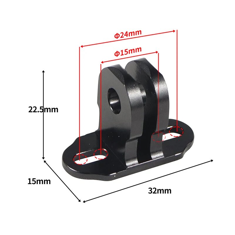 Новый адаптер для мини-штатива с базовым креплением M3, широкое отверстие, пространство 15-24 мм, стандарт для экшн-камеры GoPro Hero Black Mini 12 11 10 8