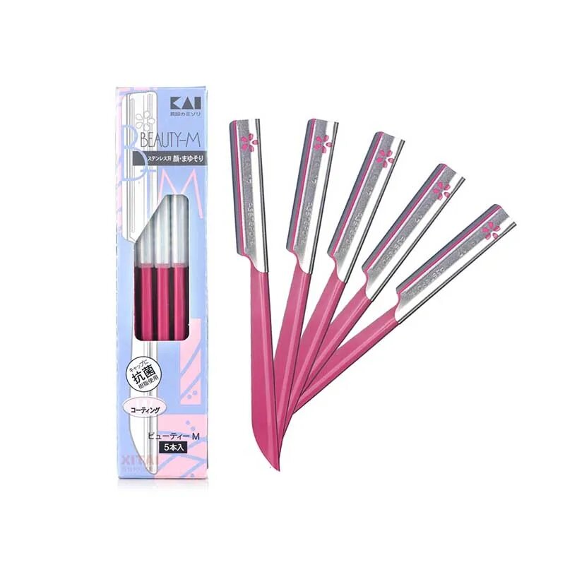 5 шт. триммер для бровей комбинированный набор Бритва для бровей японский бренд триммер для бровей Стайлинг нож Формирующее лезвие Бритва для удаления волос на лице