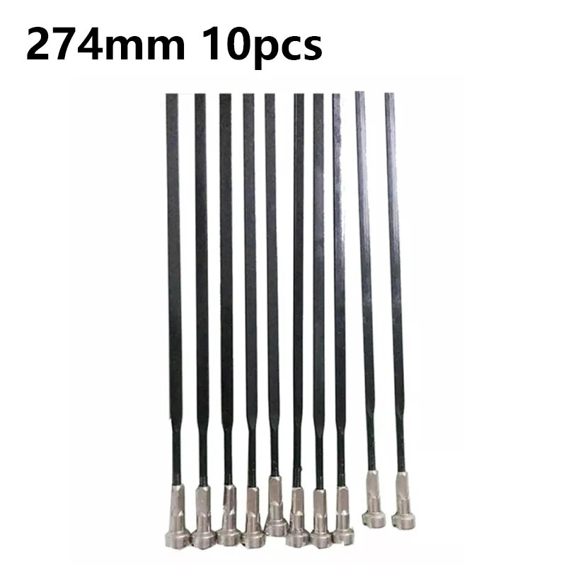Спицы 274mm 10pcs, черные