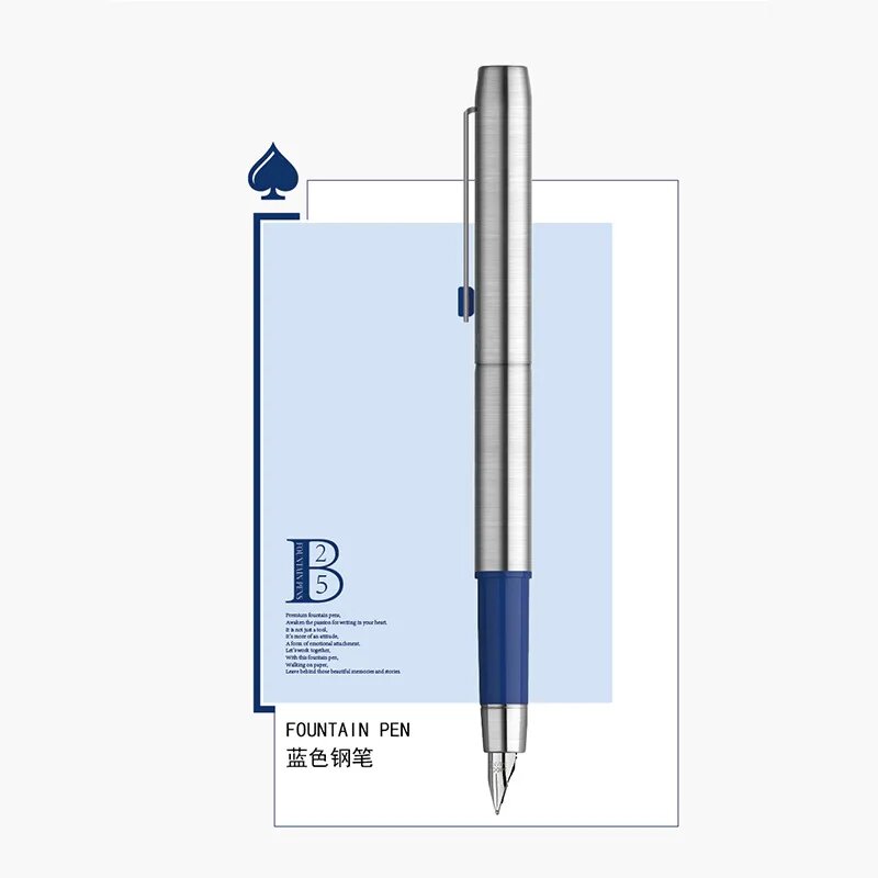 Moonman Final Craftsman B25 Spades перьевая ручка Синий, Blue fountain pen