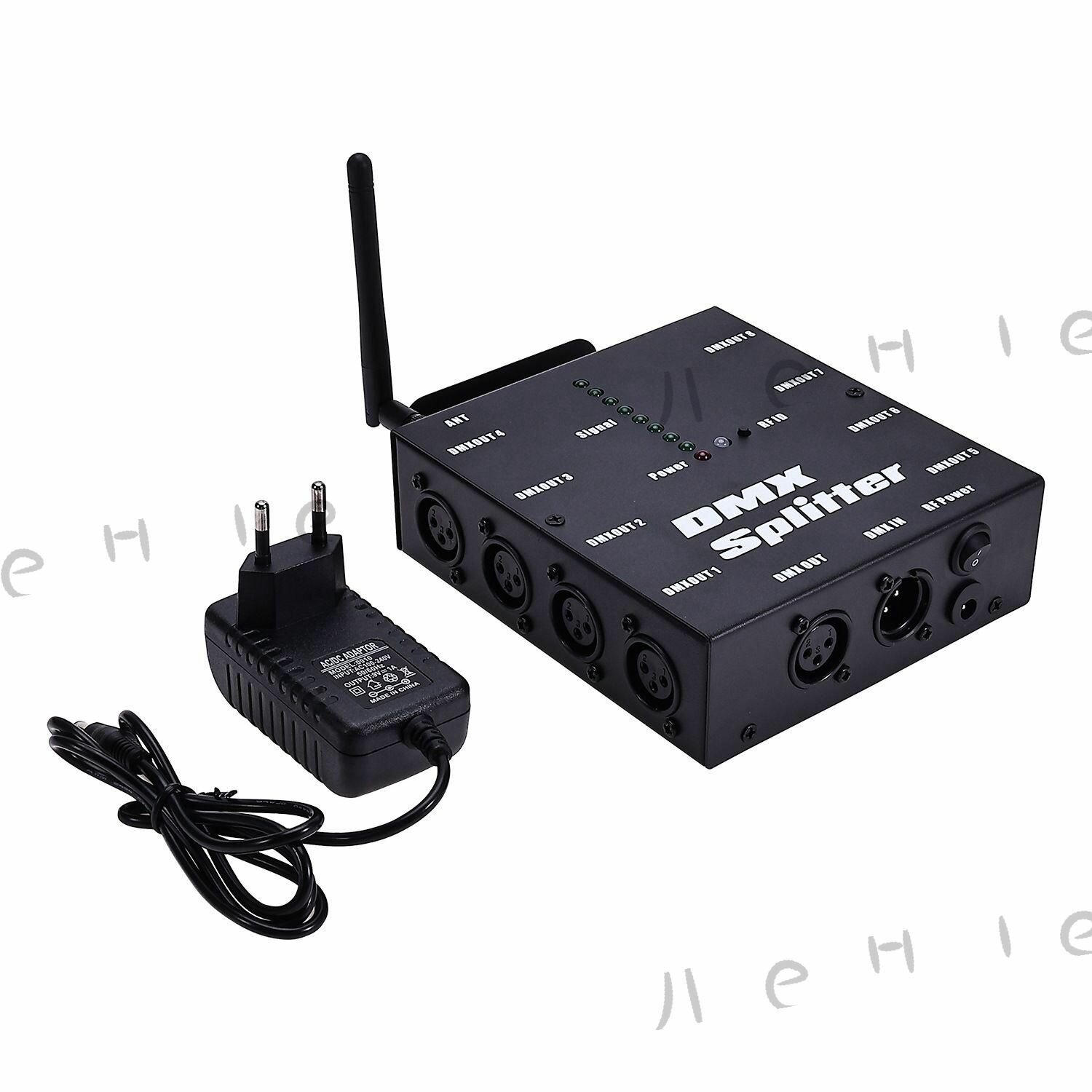 8-канальный Контроллер DMX 512 Имеет Функцию Беспроводного Приемопередатчика На Расстоянии 2,4 Гбит/с.