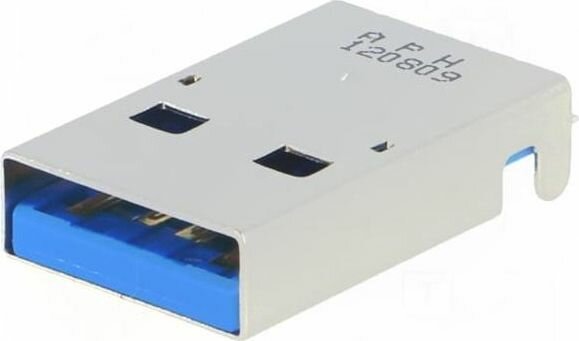 Разъем AMPHENOL GSB316441CEU Вилка USB A на PCB SMT горизонтальный USB 3.0 позолота 1 шт