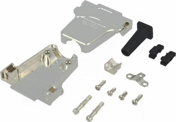 Корпус CONNFLY DS1047-03-15M2BS для разъемов D-Sub 15pin, D-Sub HD 26pin прямой 1шт