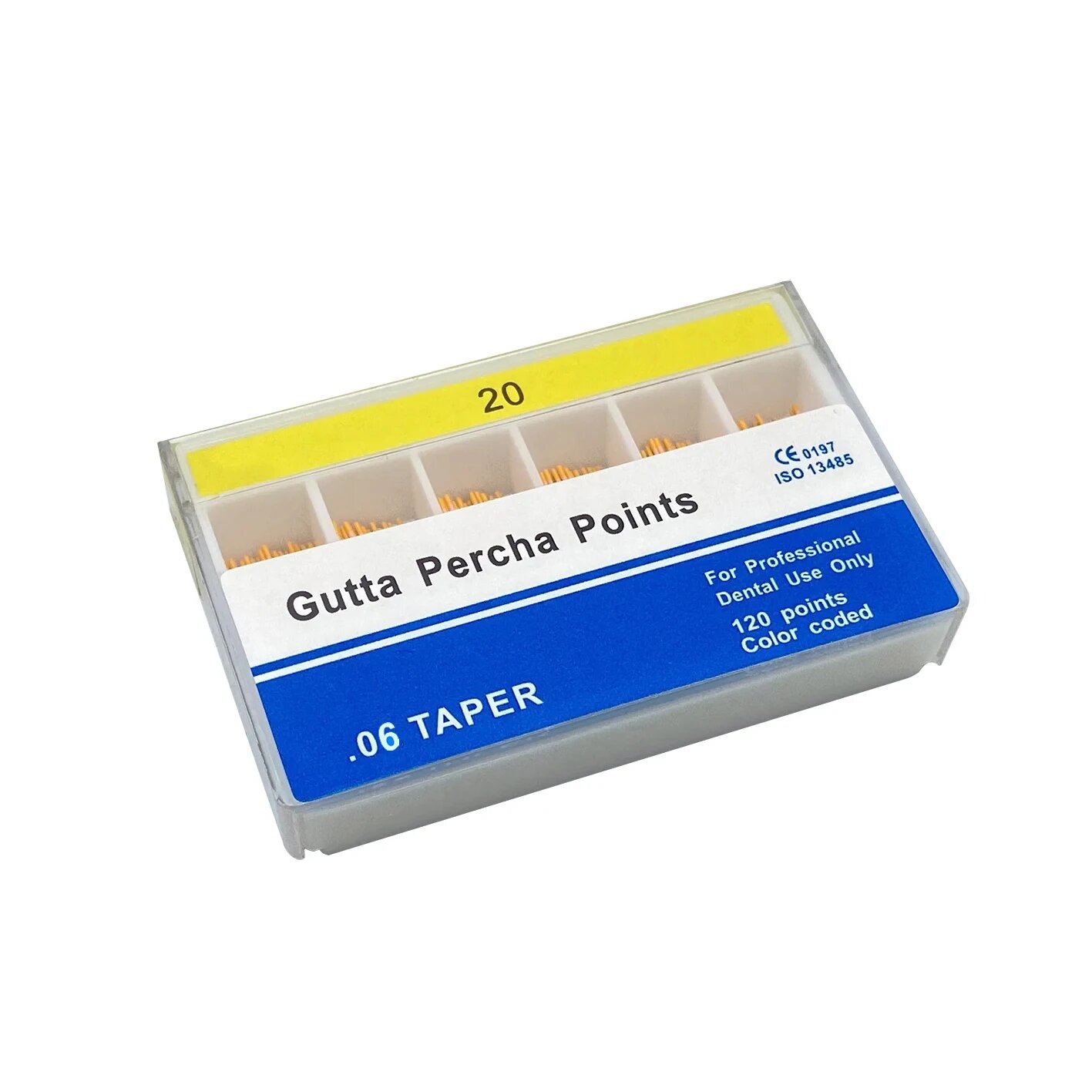Gutta Percha Points, .06 Taper, 20 шт, GP