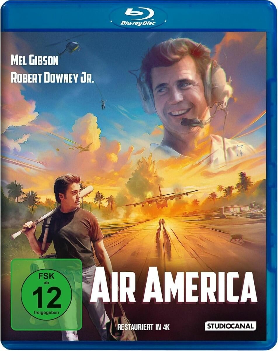 Эйр Америка (1990) Blu-ray (блю рей) Мэл Гибсон и Роберт Дауни мл.