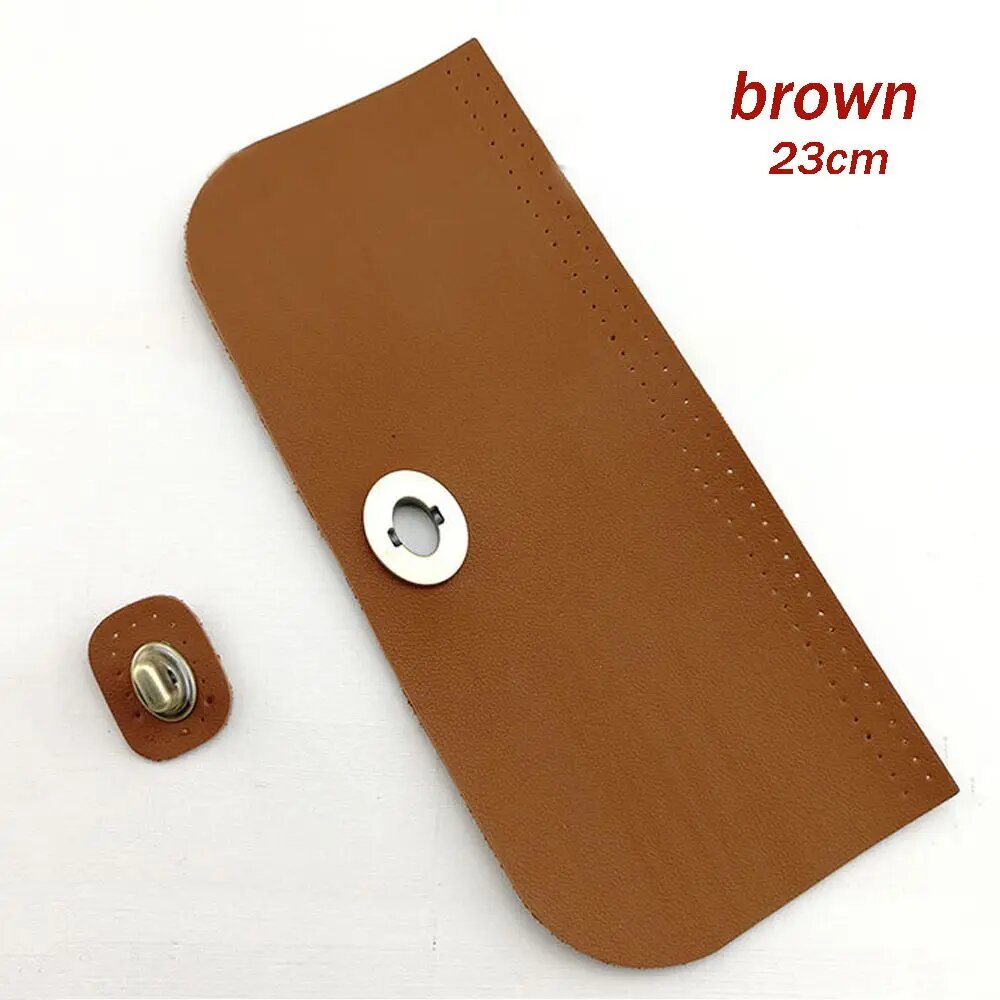 Новинка, модная сменная сумка на плечо, чехол из материала с клапаном, нижняя сумка ручной работы из искусственной кожи, детали для сумок «сделай сам», аксессуары для женщин brown-23cm