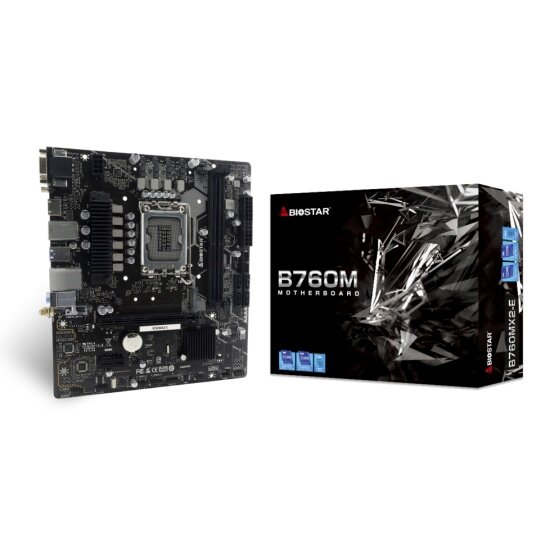 Материнская плата Biostar B760MX2-E (LGA1700, mATX)