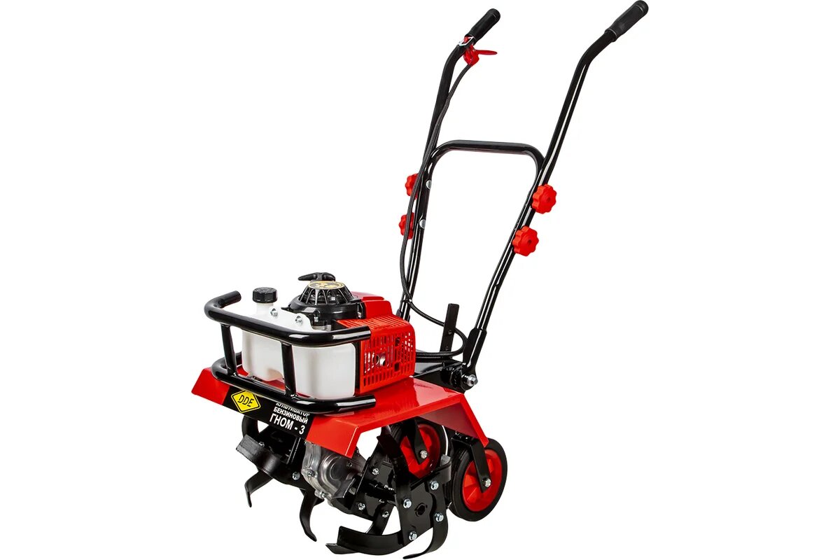 Культиватор бензиновый DDE Гном-3 2.9кВт 792-032 черный/красный, 2900 Вт (л. с: 3,8), 280 об/мин