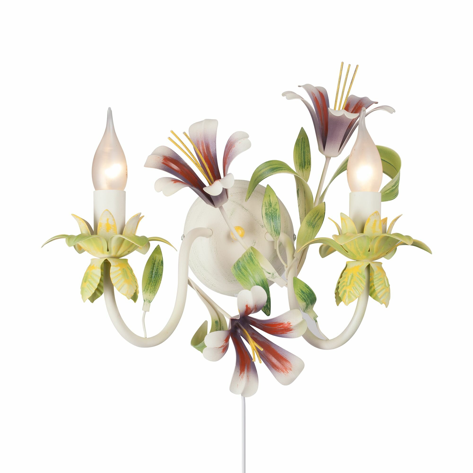 Светильник настенный, бра Vitaluce V1116/2A, 2xE14 макс. 40Вт6м2, цвет бежевый матовый с золотом.