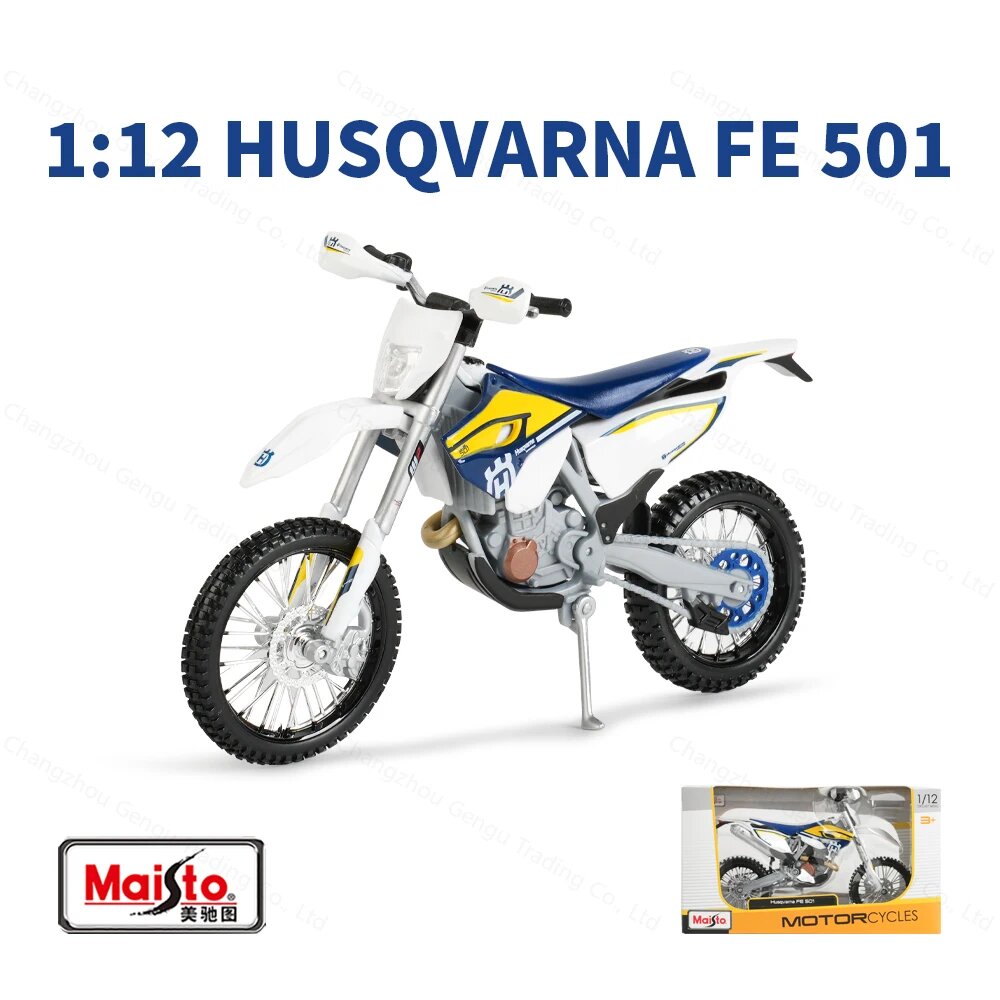Maisto 1:12 Husqvarna FE 501 металлический мотоцикл