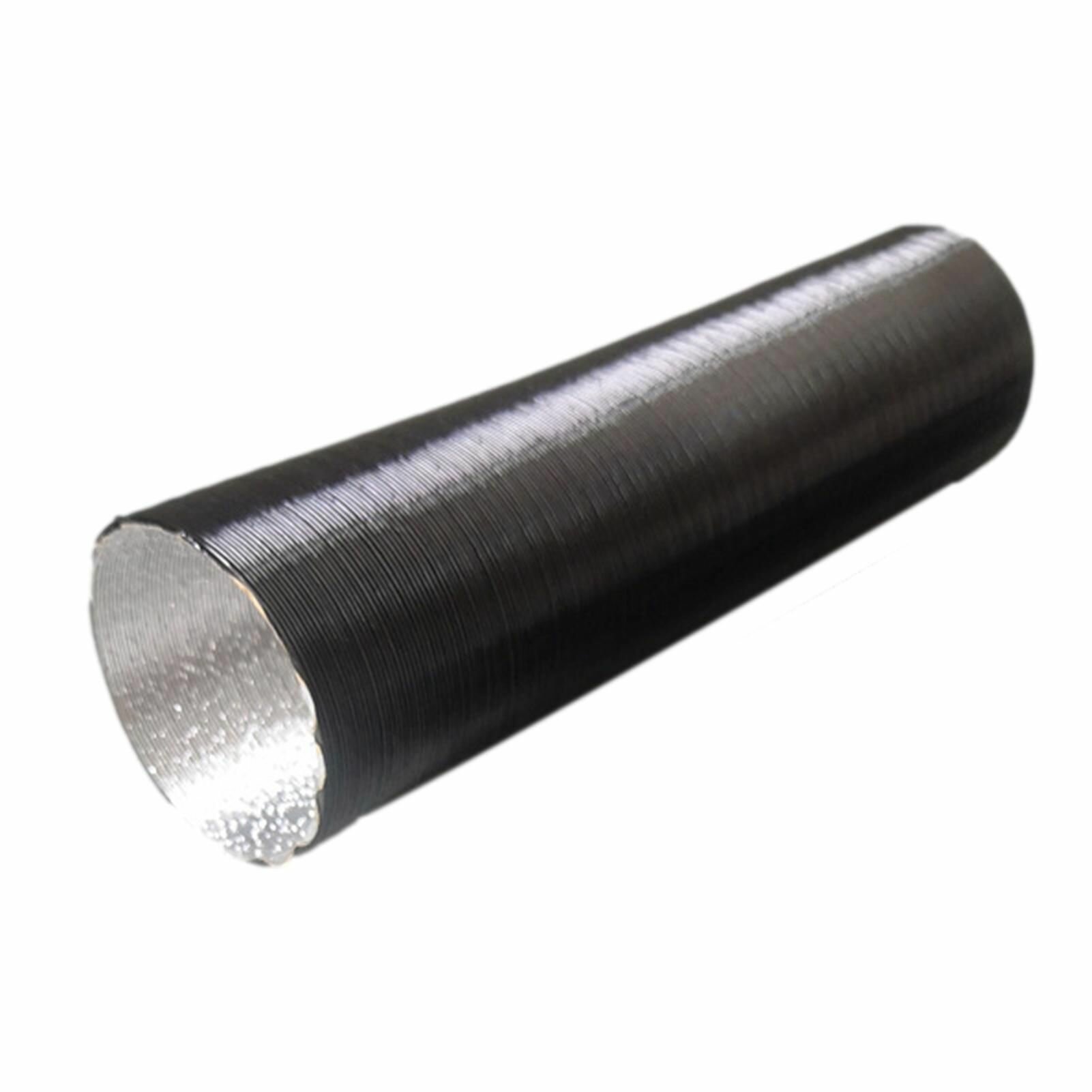 Воздуховод алюминиевый 75 мм для отопителя автомобиля и теплиц, гибкий патрубок 80 см, гофрированная труба для циркуляции теплого воздуха