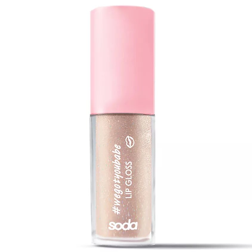 Блеск для губ SODA Glitter LipGloss #wegotyoubabe, не тестирован на животных, 30 г