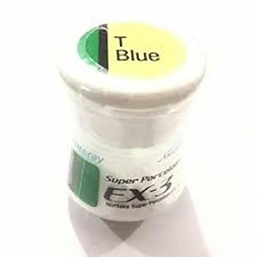 Стоматологический материал Noritake EX-3. Масса керамическая для металлокерамики Норитаки. Люстровый фарфор Luster T Blue (10 гр)