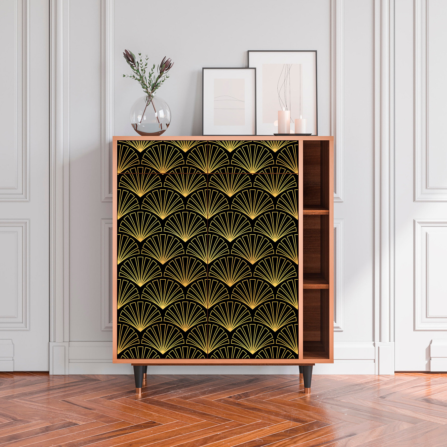 Комод - STORYZ - BS6 Bird of Juno, Размер - 94 x 110 x 41 см, Цвет корпуса - , Орех