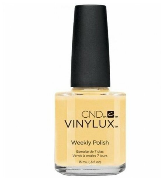 CND Vinylux 218 Honey Darlin - Пастельный, светло-желтый оттенок, без блесток и перламутра