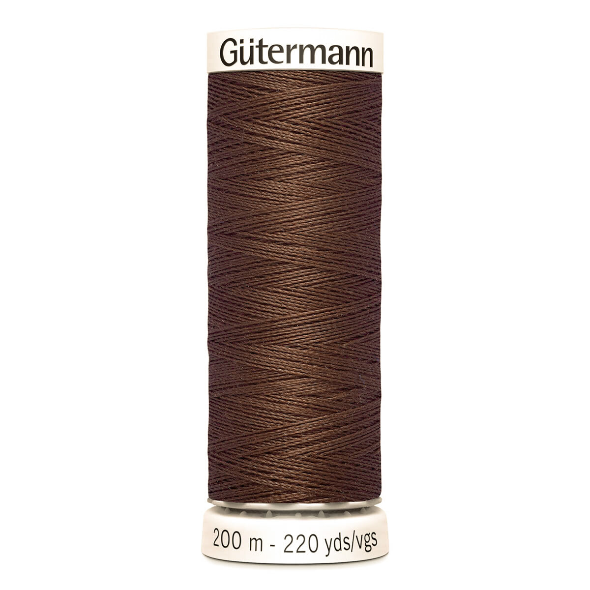 Нитки швейные для всех материалов Gutermann Sew-all, 200 м (446 сигнальный коричневый), 5 шт