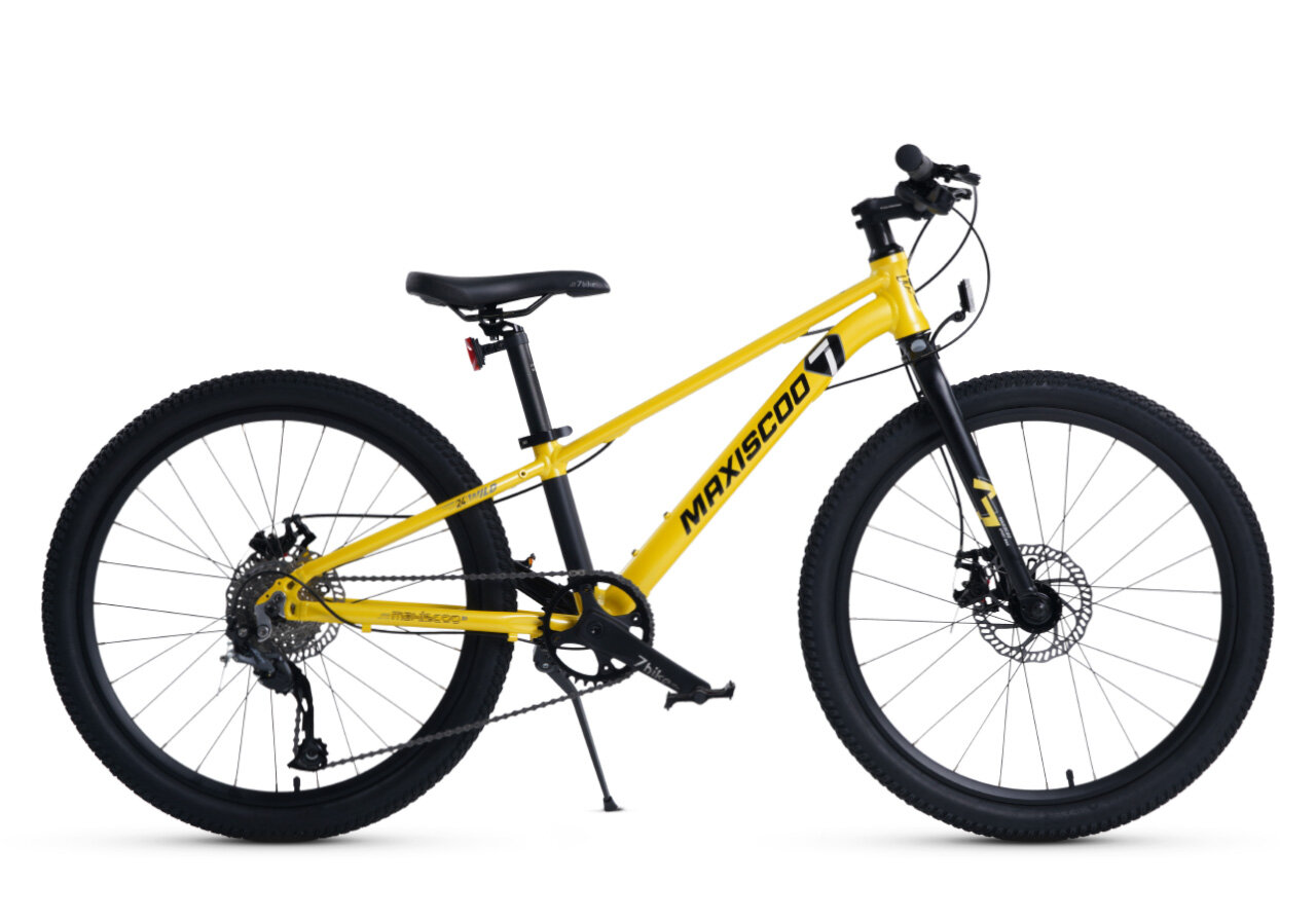 Велосипед MAXISCOO 7Bike 24" M500 2024 (требует финальной сборки), Цвет желтый