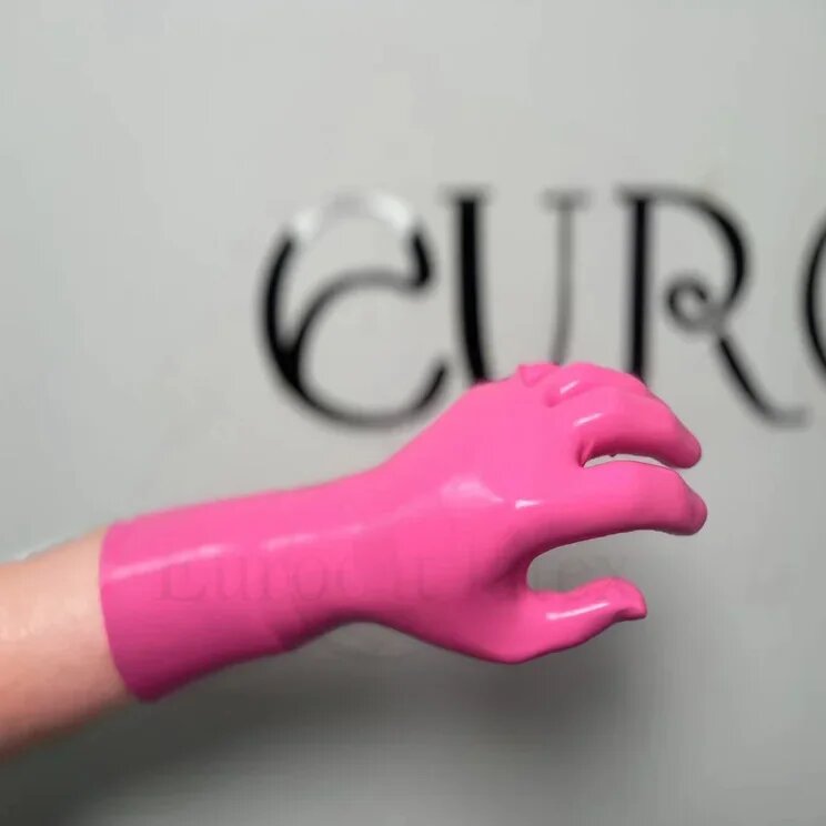 Латексные перчатки Eurocat Suits Розовый, XL, bubblegum