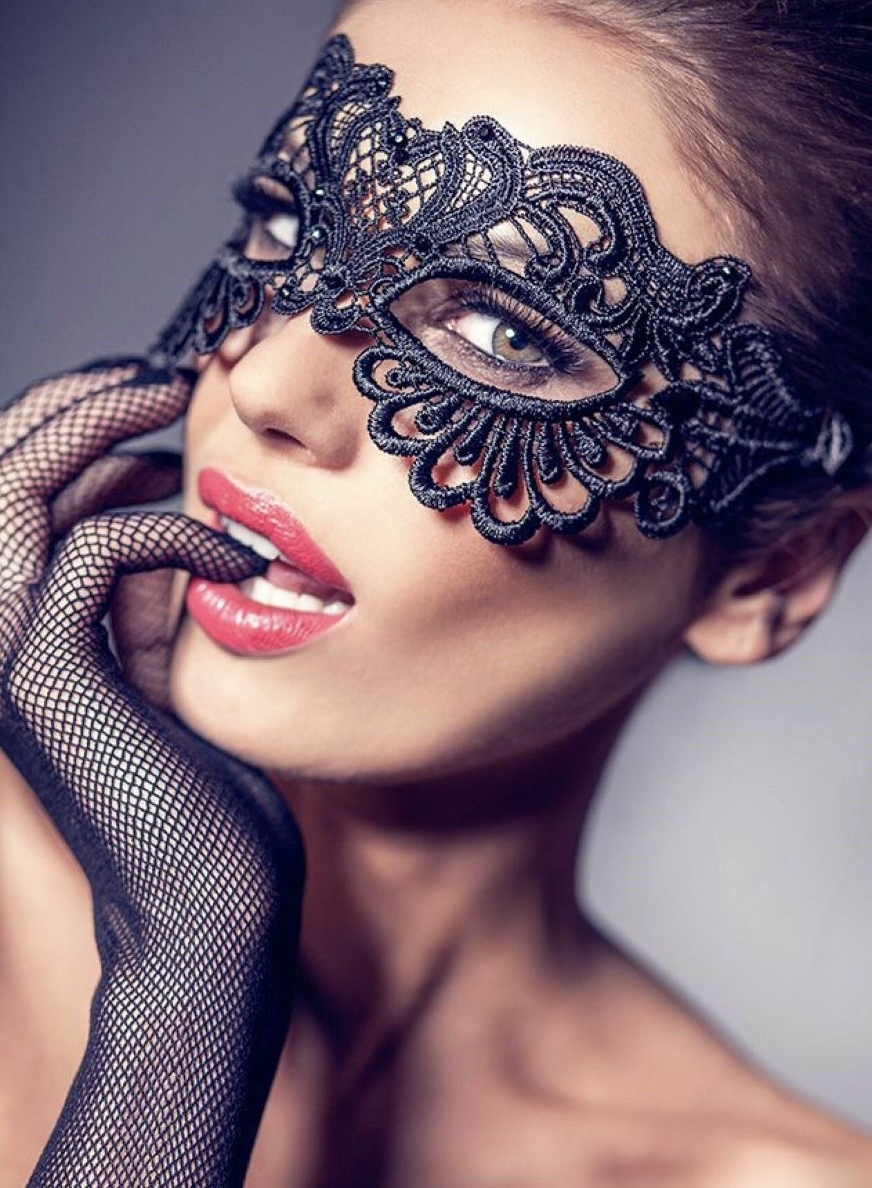 Повязка на глаза для секса, маска бдсм, ажурная эротическая женская