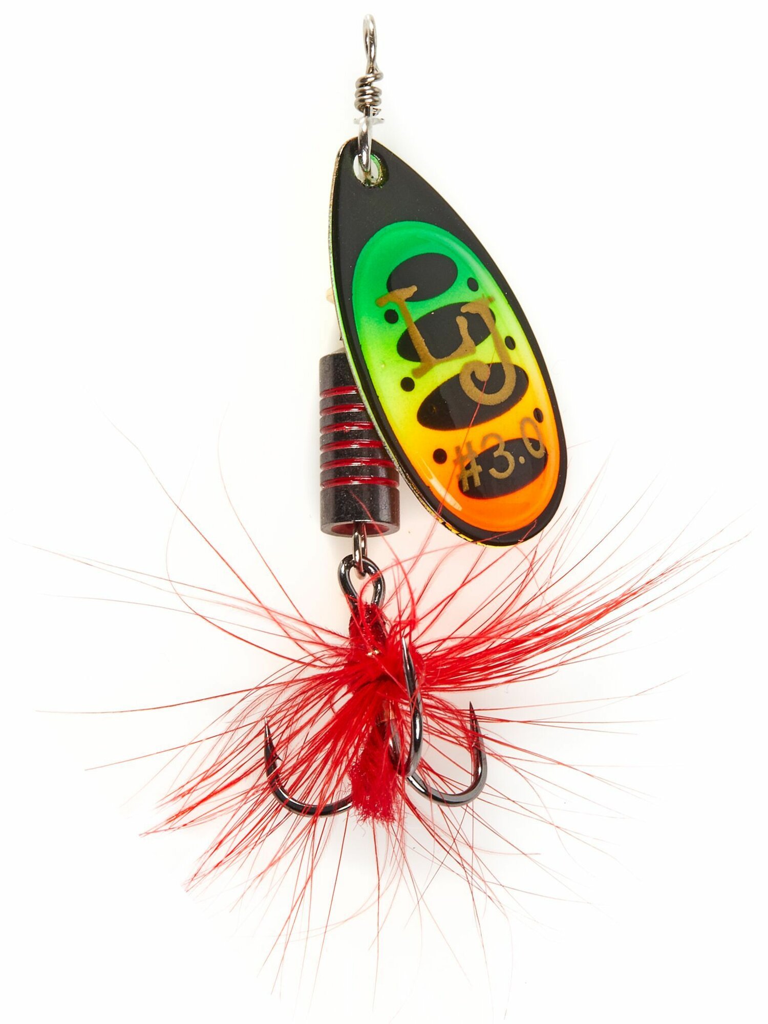 Блесна вращающаяся LUCKY JOHN BONNIE BLADE 3, расцветка 008, вес 6,4 г, размер #3 / Блесна для рыбалки на щуку, окуня