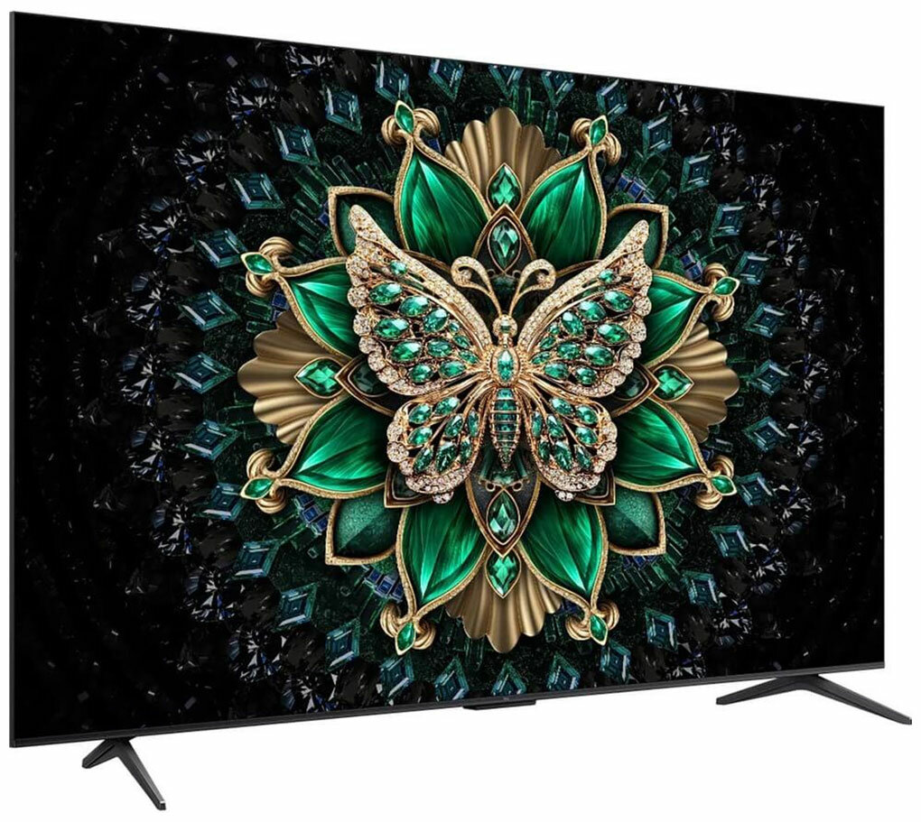 Телевизор TCL 55C6K, 55 дюйма, 4K Ultra HD, смарт ТВ, Google TV, черный — фото 1