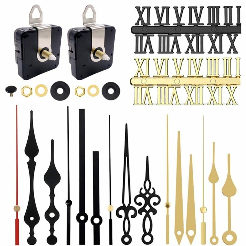 Часовой механизм, набор стрелок с указателем для панели толщиной 7-9 мм, ремонт часов, настенные часы сделай сам , двигатель
