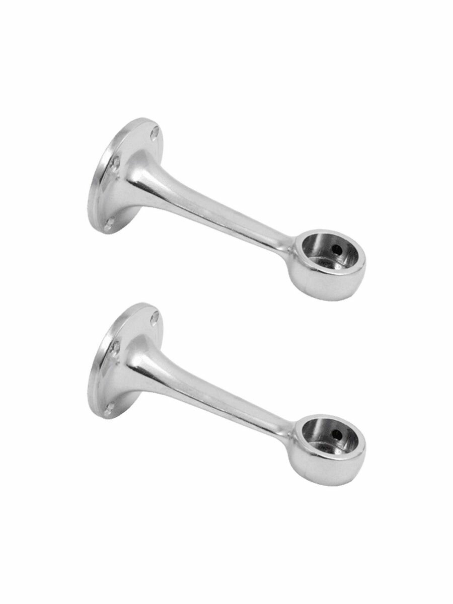 Крепление дистанционное нерегулируемое концевое с заглушкой для трубы диаметр 25 мм - система крепежа JOKER / система Джокер (комплект 2 шт.)