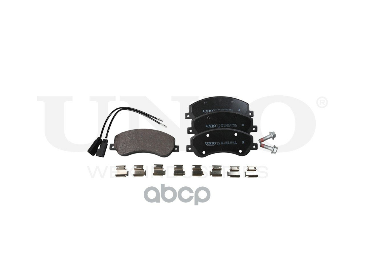 Колодки тормозные диск. передние с датчиком Ford Transit VII 06-, Tourneo II 06-, VW Amarok 09- UNIO арт. BRP-20219