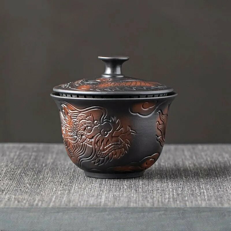 Пиала для чая JIANGXINSHE из фиолетовой керамики Цзяньшуй, 200 мл, 1 шт
